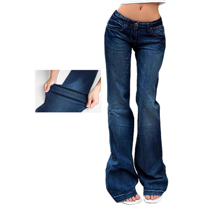 Flared pants elastic jeans women pants喇叭裤弹力牛仔裤女长裤