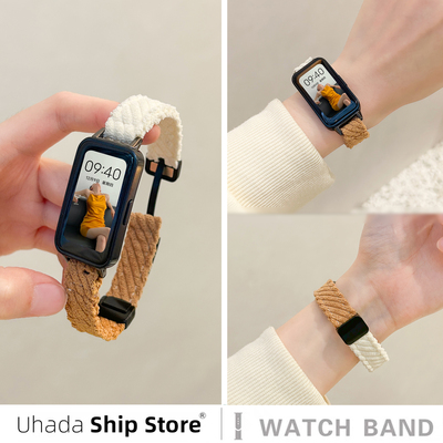 时尚秋冬系列拼色针织磁吸手腕带