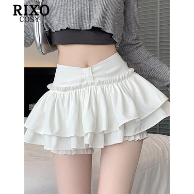RIXO COSY纯欲风辣妹蓬蓬半身裙女高腰a字裙防走光小个子超短裙裤