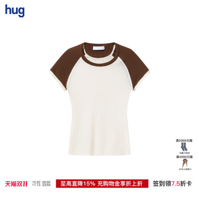 CUDDLEUP羊绒插肩袖T恤