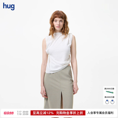 OURLEGACY缩褶无袖T恤