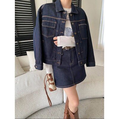 司南早春新款天丝莱赛尔明外缝线