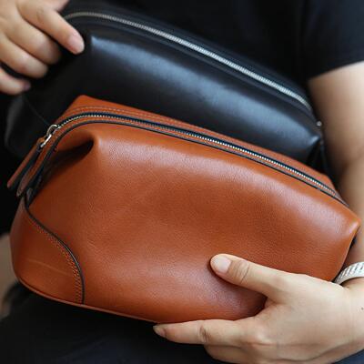 SAINKHO化妆包大真皮洗漱包高档