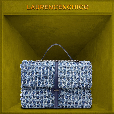 LC手搓毛毛洗水牛仔学院包