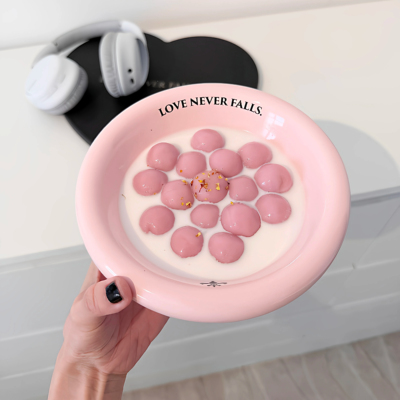 创意甜品碗酸奶碗沙拉碗大容量早餐盘家用商用高颜值少女心陶瓷碗