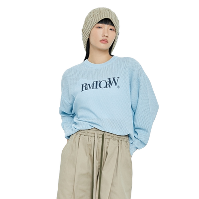 RMTCRW套头圆领打孔个性长袖针织