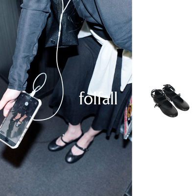 FOLFALL·绑带浅口芭蕾舞鞋
