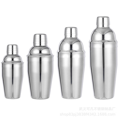 现货调酒器250ml350ml550ml750ml欧式不锈钢调酒器雪克师杯摇酒壶