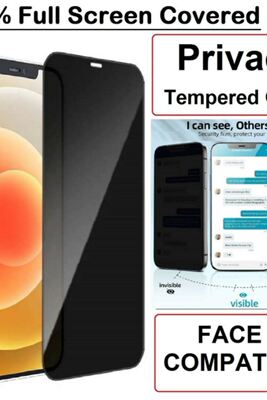 Privacy Tempered Glass Screen Protector适用于 iPhone14 pro max 13