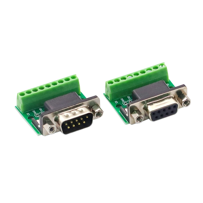 DB9公母头转接螺丝接线端子9针孔