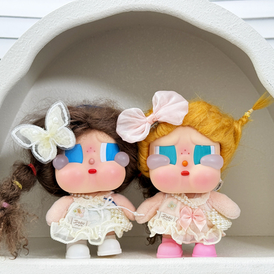 适用哭娃夏季毛绒搪胶娃衣