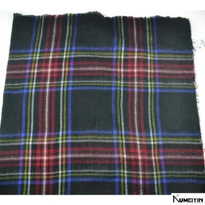 -Wrap Shawl Bufandas Plaid Cozy Checked Pashmina Scarves