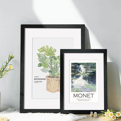 poster , photo , wooden art picture frame, square相框/画 画