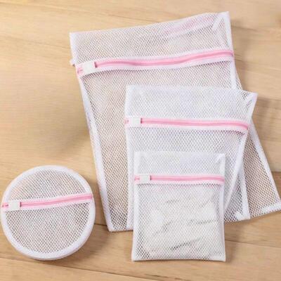 4Pcs/Set Bra Underwear Products Zippered Mesh Laundry Bags B