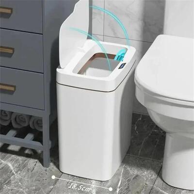 Smart Bathroom Trash Can Automatic Bagging Electronic Trash