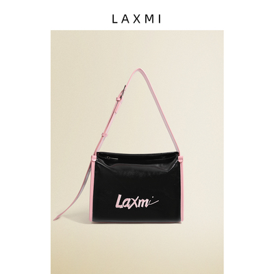 Laxmi原创刺绣潮牌撞色单肩包
