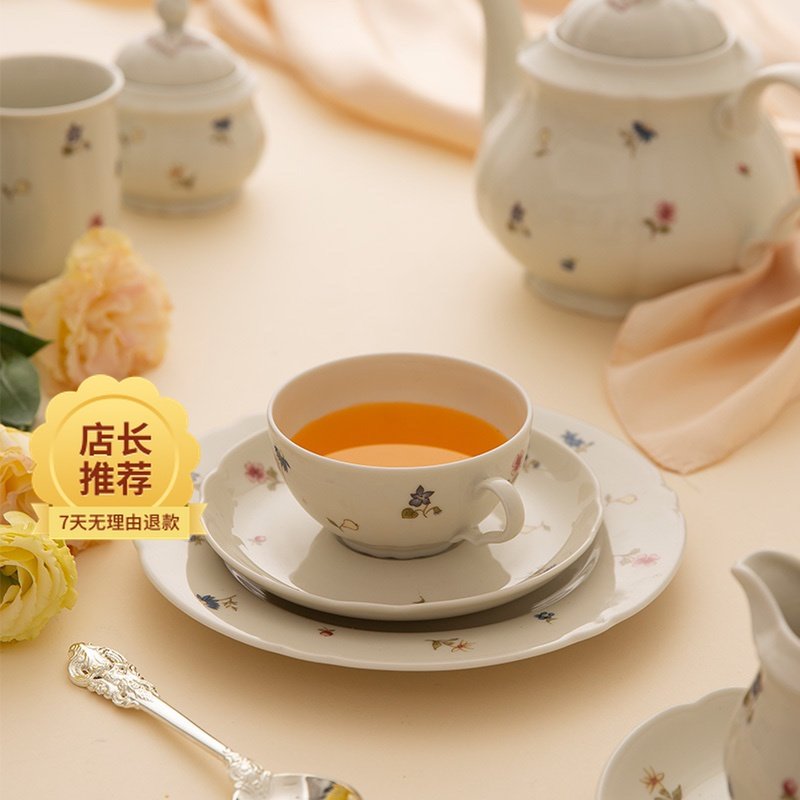 现货德国进口Seltmann Weiden碗餐盘咖啡杯壶茶杯茶壶糖 彩色小花