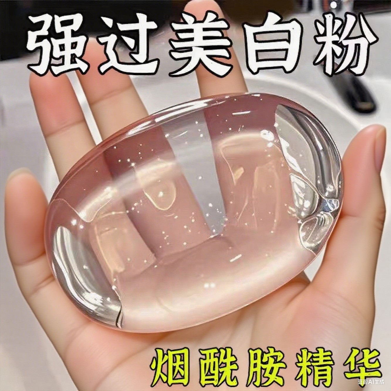 【樱花七白皂】烟酰胺樱花皂清洁洗脸保湿深层分解黑色素身体皂
