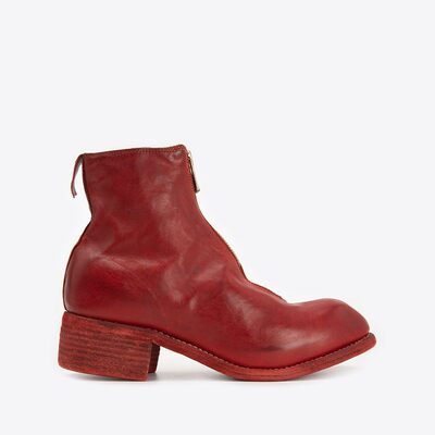 现货GUIDIPL1真皮粗跟女马丁靴