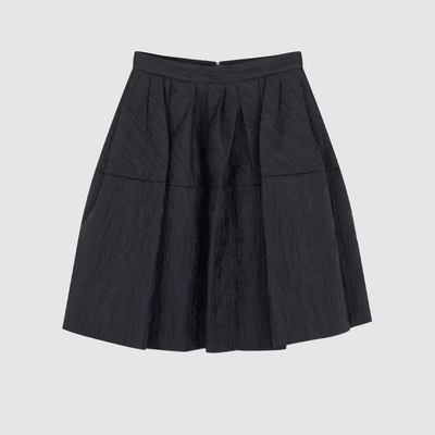 PUSHBUTTON后拉链A字显瘦半身裙