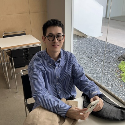 NickTian日系休闲蓝色条纹衬衫