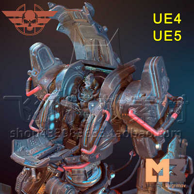 [UE5角色] 末日废土乌托邦机甲 Dystopia Mech and Pilot 包更新