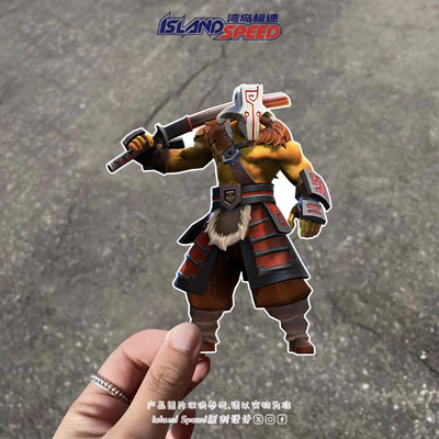 DOTA2汽车贴纸主宰电车摩托车三角窗挡风玻璃车身侧面装饰贴花