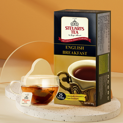Steuarts Tea锡尔德 斯里兰卡原装进口英式早餐锡兰红茶茶包便携