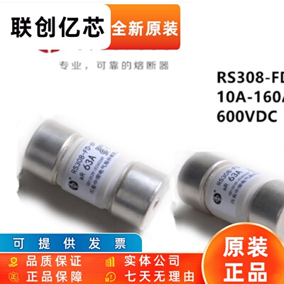 西安中熔熔断器RS308-FD-6H10A32A63A80A100A160DC600V直流保险丝