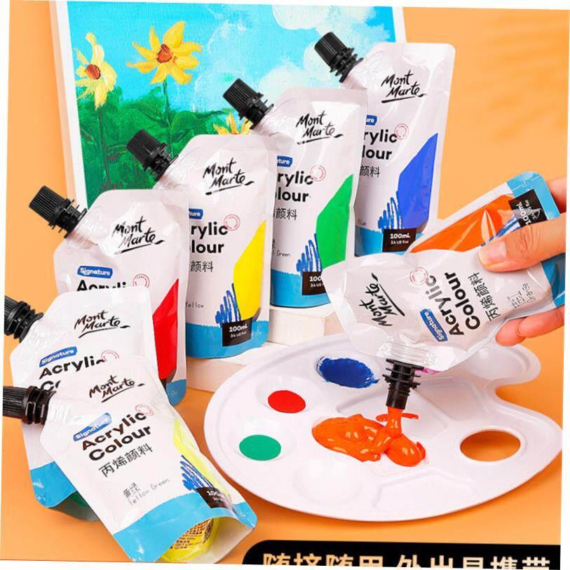 Acrylic paint set 48colours丙烯颜料补充袋装 art painting