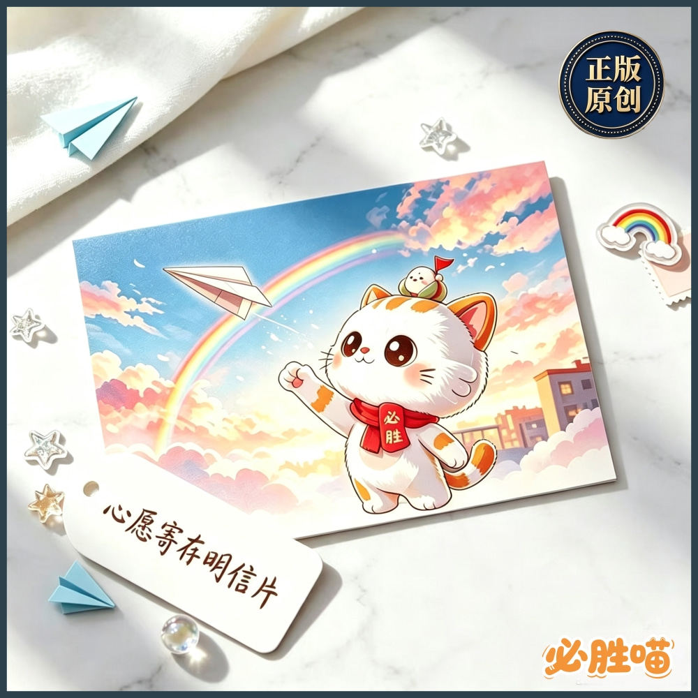 心愿寄存明信片（带福利）-必胜喵文化