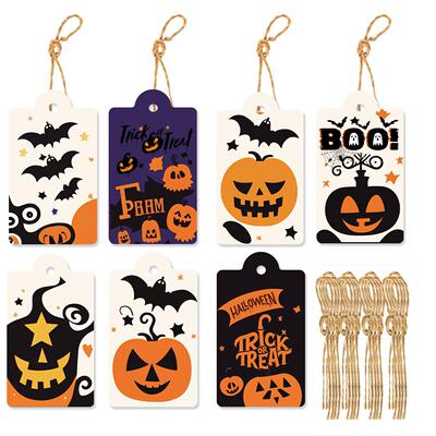 Halloween Hanging Paper Tags Halloween Decoration 80 sets