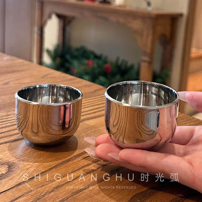 防摔酒具实心小茶杯酒盏小圆杯