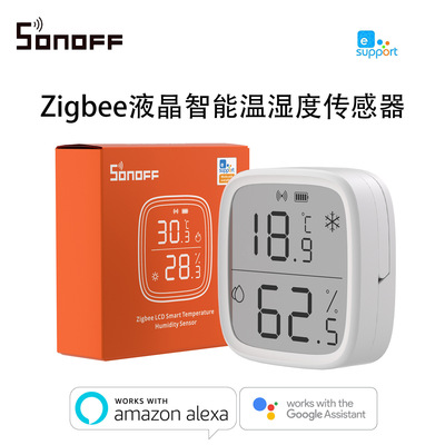 SONOFF SNZB-02D Zigbee液晶智能温湿度感测器带LCD屏实时监测