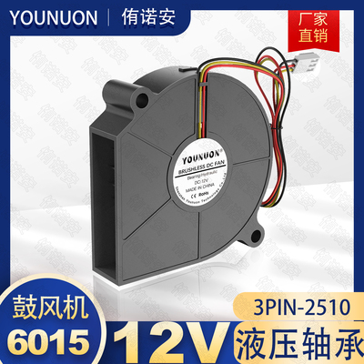 753075mm涡轮无刷散热风扇
