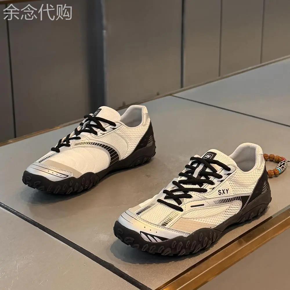 英国&奢品~2026新款夏季透气德训鞋网面运动休闲鞋百搭厚底赛车鞋