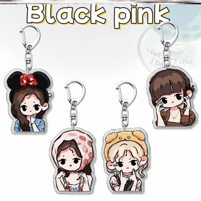 Black pink周边Q版钥匙链lisa朴彩英rose可爱二次元高性价比挂件