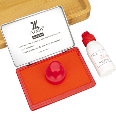 色彩鲜明，耐水，不易褪色印台