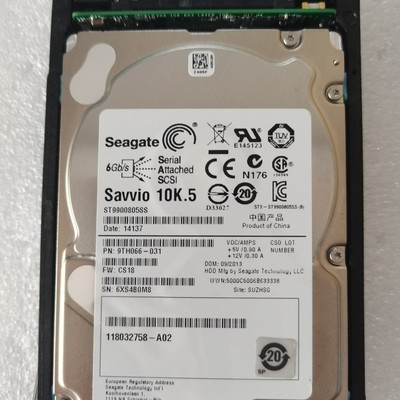 EMC VNX 900G 10K 2.5硬盘 005049295 HUC109090CSS600 005049295