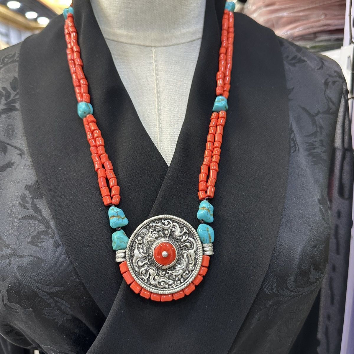 Tibet Tibetan Chain Ethnic Dance Costume Necklace Bare Skirt ...