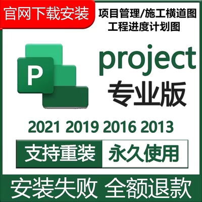 project2024/2021/2019/2016/2013/2010项目管理软件专业版安装包