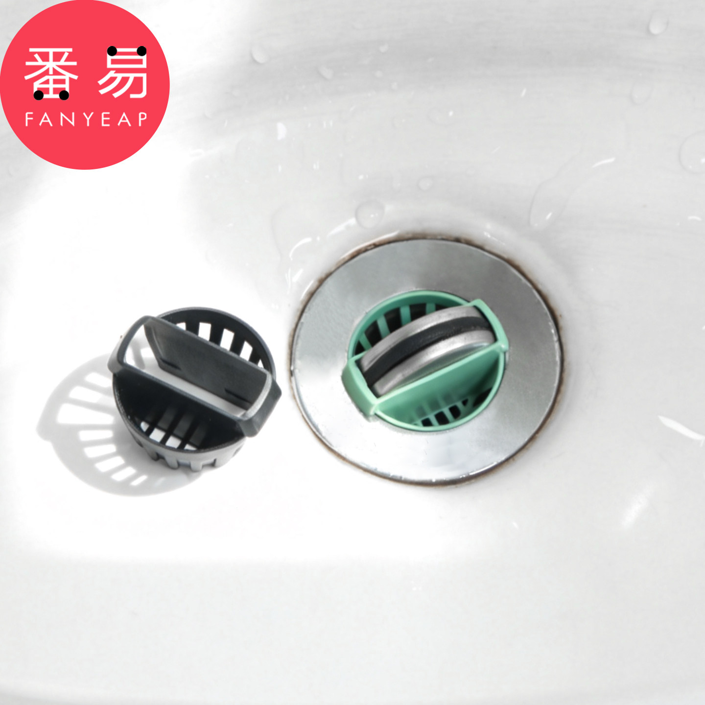 洗手盆过滤网A1pn008-洗脸盆水盆翻板下水器过滤网头发杂物卫生