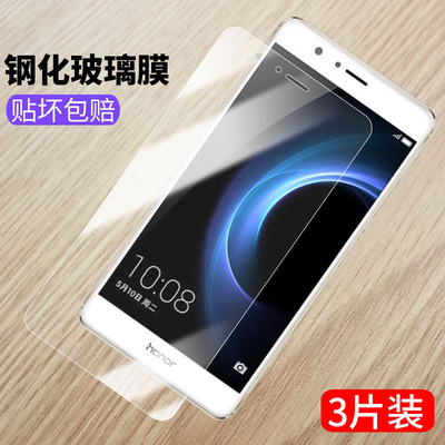 荣耀v8钢化膜全屏防爆玻璃