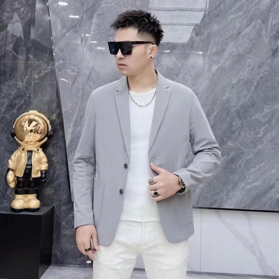 1314suit婚礼西装男套装条纹修身帅气新郎结婚礼服英伦风艺考西服