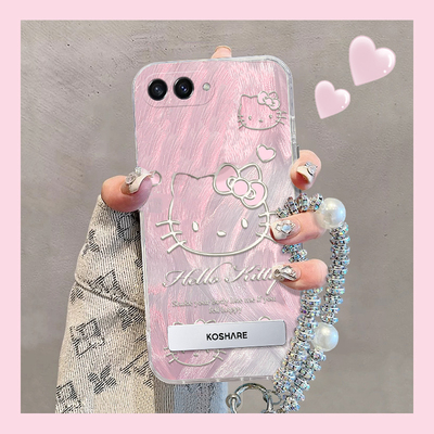 卡通动漫凯蒂猫适用三星zflip7手机壳zflip7fe带支架zfold7羽纱折叠屏可爱galaxy粉色huawei少女心英文新款女