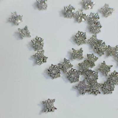 五角双层花托6*7mm小蛮腰手链项链配饰材料配件diyF1596