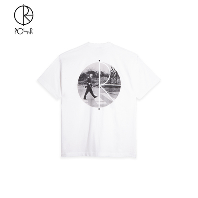PolarSkateCo填充logo印花T恤