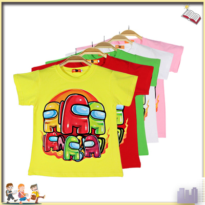 太空狼人杀卡通风儿童短袖T恤