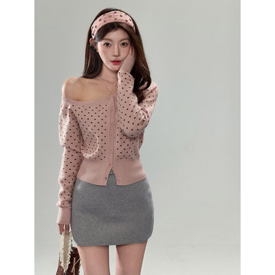 笨比甜Sweety波点针织开