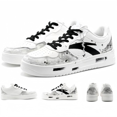 【定制球鞋】Anta安踏 黑曼巴2.0简约防滑耐磨低帮板鞋男女同款潮